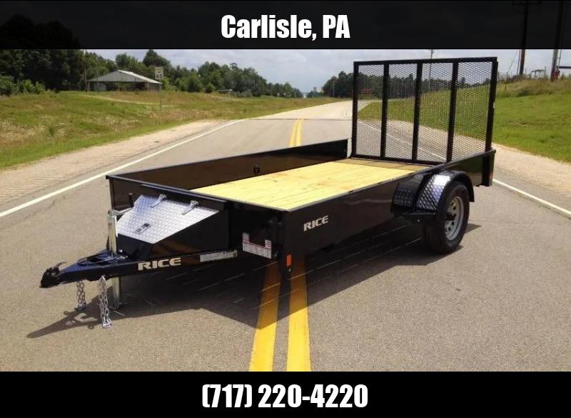 2024 Rice Trailers 76"x14' Steel High Side Landscape Utility Trailer ...