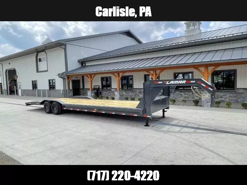 2025 Lamar 102x32' Gooseneck Car Hauler Trailer 14000# GVW * 102" DECK ...