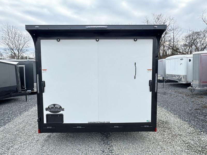 2024 Cargo Mate 8.5x28' Enclosed Car Hauler 9990# GVW * WHITE BLACKOUT ...