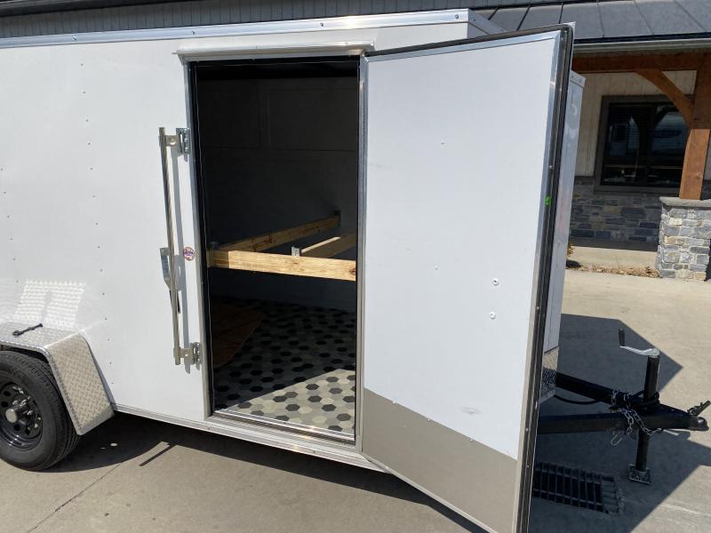 2023 Impact Trailers 6x12' Quake Enclosed Trailer 2990# GVW * WHITE ...