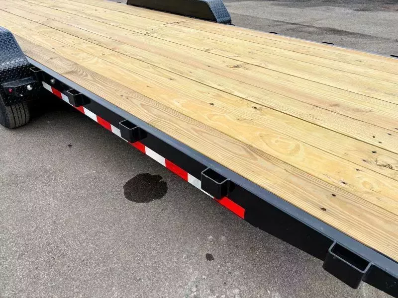 2026 H&H 7x24' Power Tilt Car Hauler Trailer 14000# GVW * SUPER DUTY ...