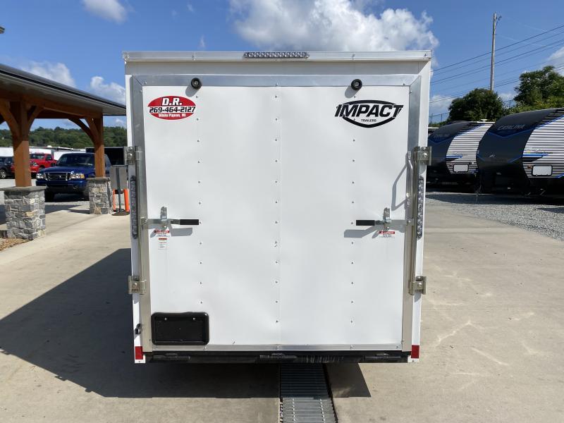 2023 Impact Trailers 6x12' Quake Enclosed Trailer 2990# GVW * WHITE ...
