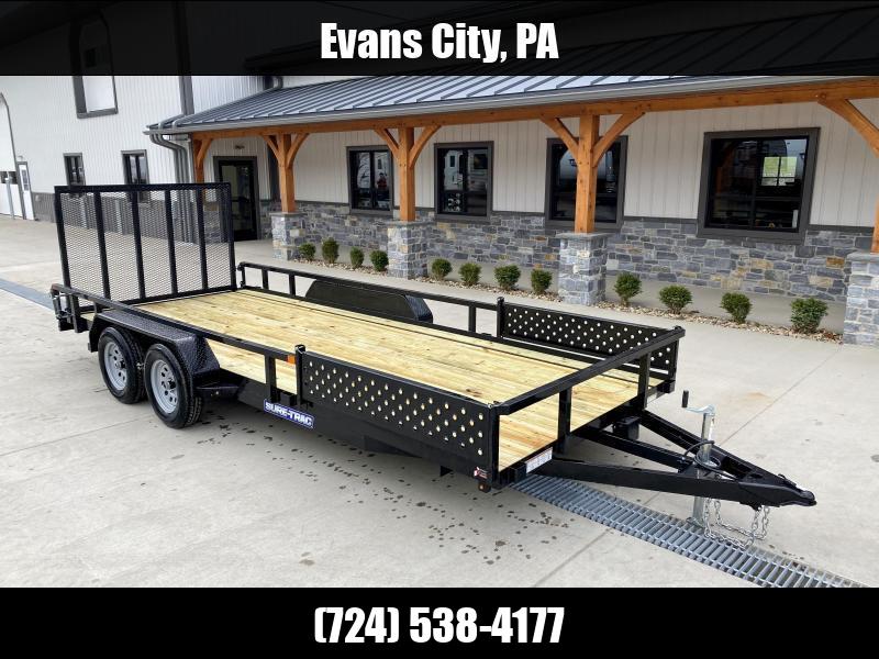 2025 Sure-Trac 7x18' Tube Top ATV Side Ramps Utility Landscape Trailer ...