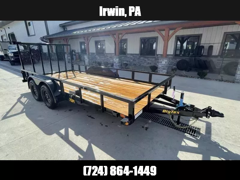 2026 Big Tex Trailers 70PI 7X14' Tube Top Landscape Utility Trailer ...