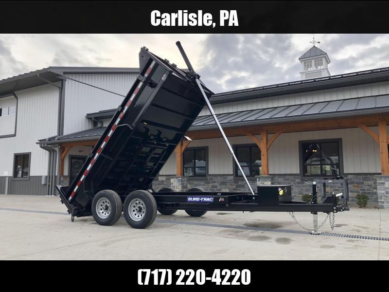 2024 Sure-Trac 6x12' Dump Trailer 9900# GVW * TELESCOPIC HOIST UPGRADE ...