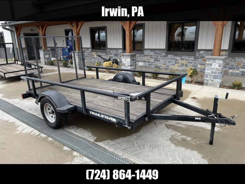 USED Karavan Trailers 6X10 Utility Trailer 2990 GVW * FOLD DOWN SIDE RAILS * PIPE TOP * TUBE ...
