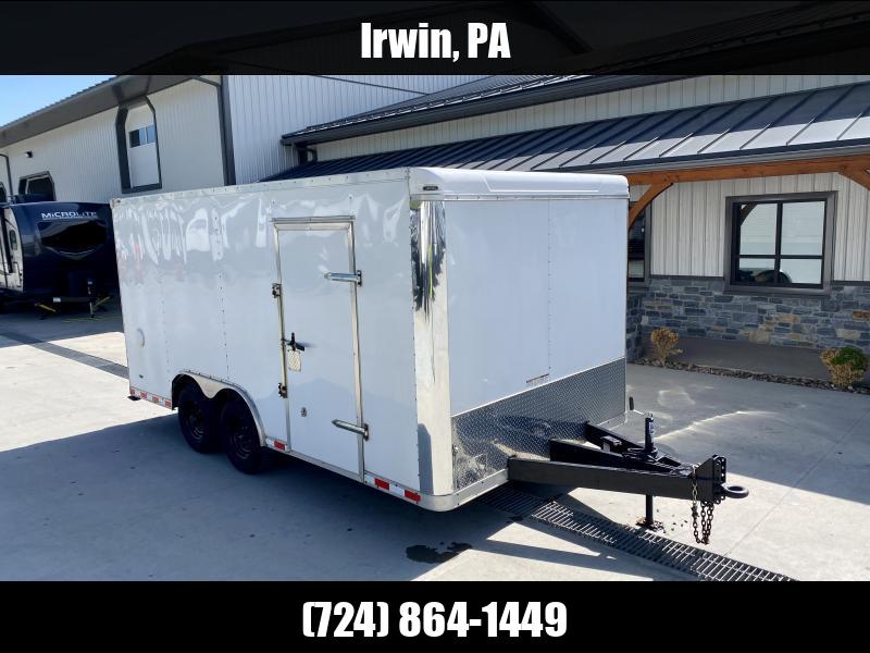 USED 2020 Bravo Trailers 8.5x16' Enclosed Car Hauler 9990# GVW * RAMP ...