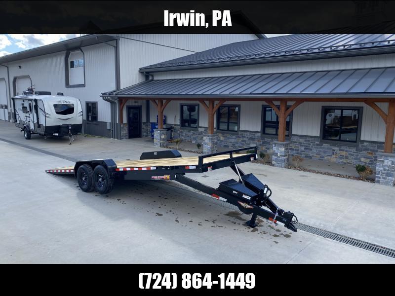 2025 H&H 7x24' Power Tilt Car Hauler Trailer 14000# GVW * POWER TILT ...
