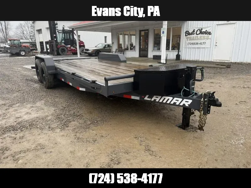 USED Lamar Trailers 7X20 14,000 GVW CAR HAULER * FULL WIDTH RAMPS ...