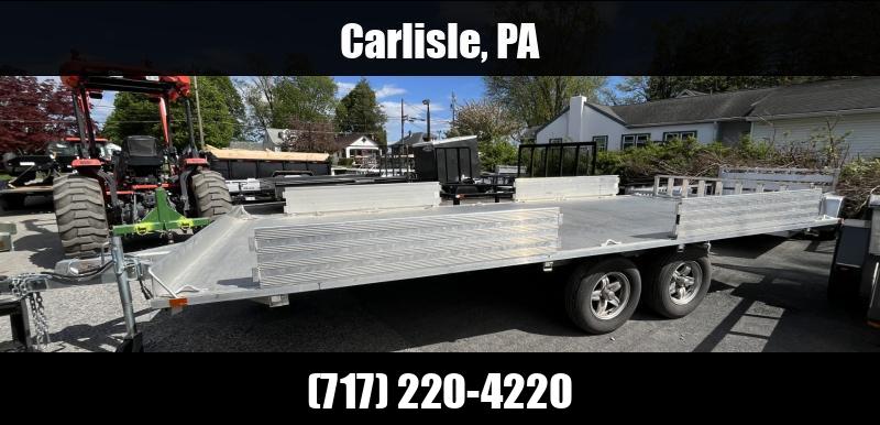 USED 2020 Aluma 88x18' All Aluminum Flatbed Deckover Trailer 7000LB GVW ...