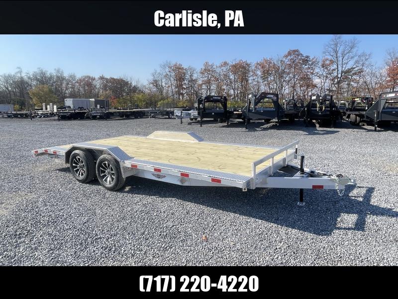 NEW H&H 102x18' Aluminum Buggy Car Hauler Trailer 7000# GVW * 102" DECK ...