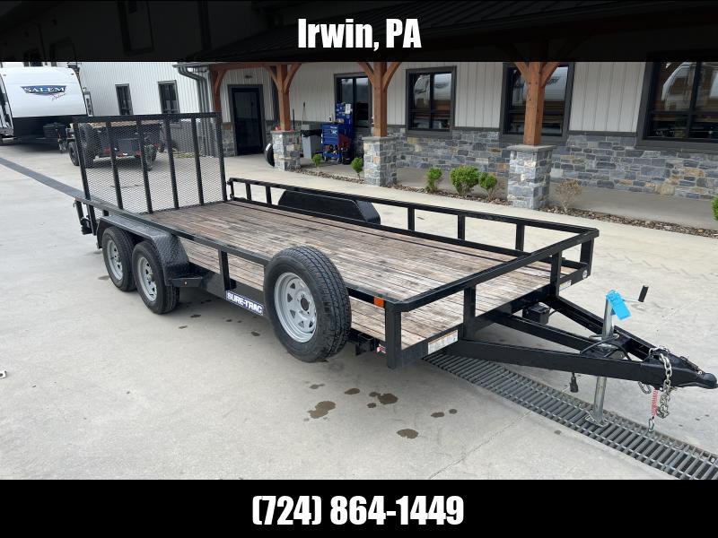 USED 2023 Sure-Trac 7x18' Tube Top Utility Landscape Trailer 7000# GVW ...