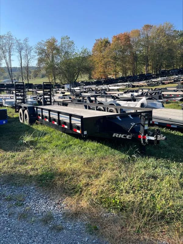 NEW Rice 7x24' HD Utility Trailer 9990# GVW * HD UTILITY SIDES * 6 ...