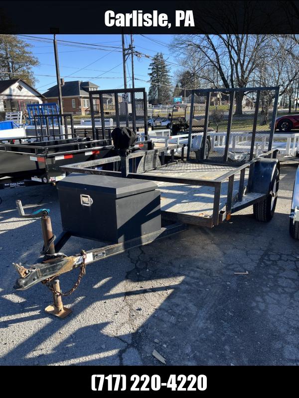 USED Carry-On 5x10 Utility Landscape Trailer 2990# GVW * TOOLBOX in ...