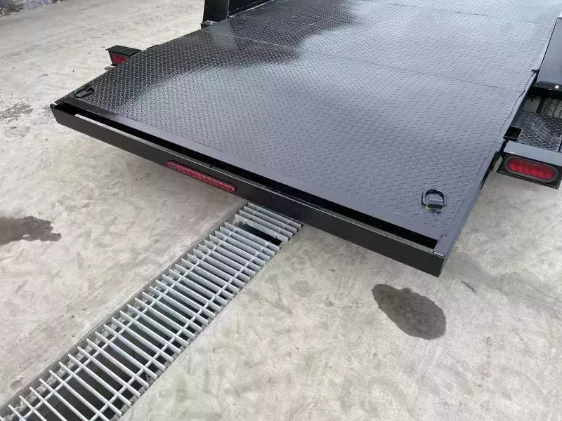 2026 AMO 7x18' Steel Deck Car Trailer 7000# GVW * LED TAIL LIGHTS ...