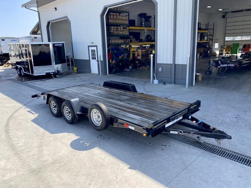 USED 2020 Quality Trailers 7x18' Wood Deck Car Trailer 7000# GVW ...