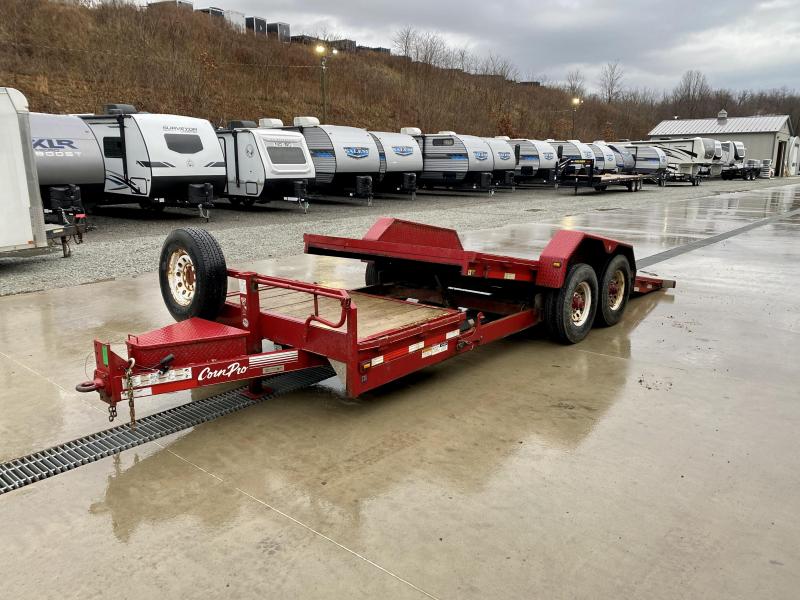 USED 2015 Corn Pro 7x21' Gravity TIlt Equipment Trailer 15000# GVW ...