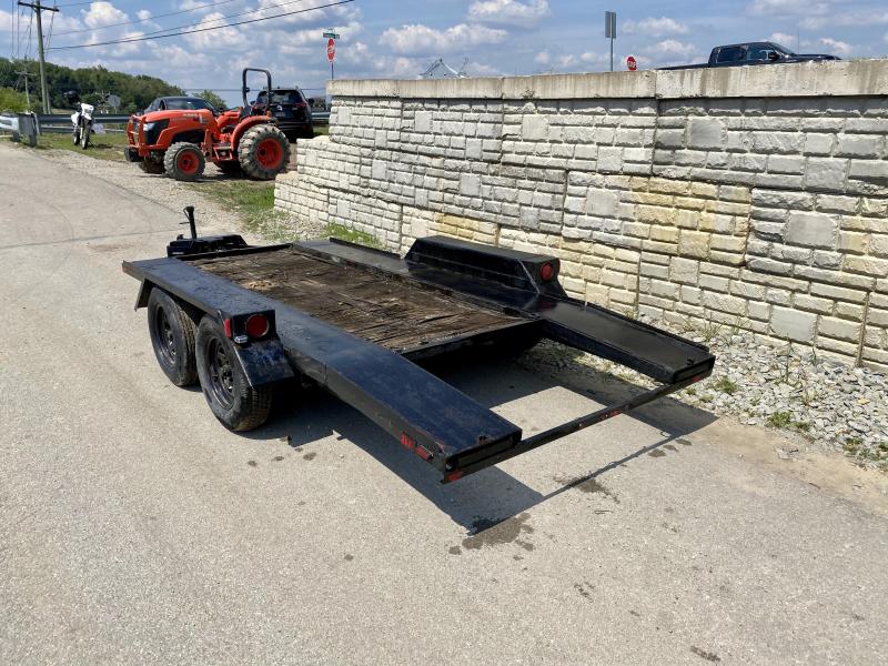 USED Econohome 7x16' Open Deck Car Trailer 6000# GVW * SLIDE OUT RAMPS ...