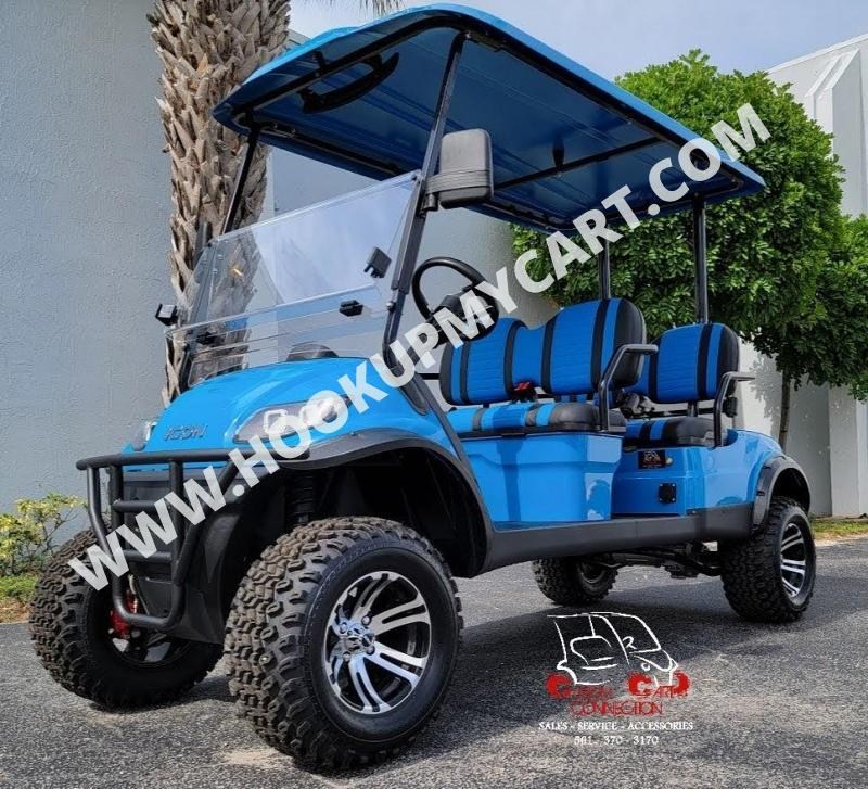 2023 ICON i40FL 4 Seater Foward Facing Caribbean Blue Golf Cart | Golf ...