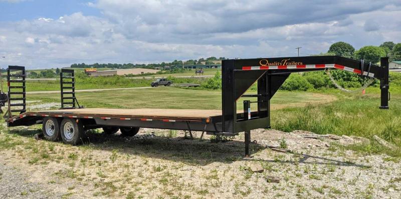 NEW 2022 Quality 20+4 General Duty Deckover Gooseneck Trailer w/ Pop Up ...