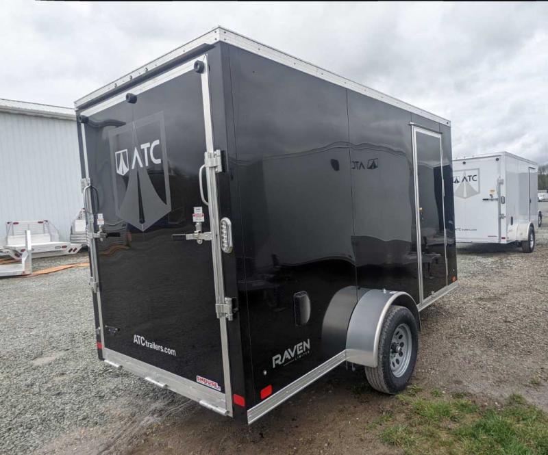 NEW 2022 ATC 6x12 Wedge Slant V-Nose RAVEN "LIMITED" Cargo Trailer w ...