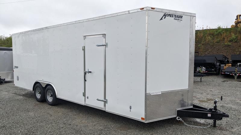 NEW 2023 Homesteader 8.5 x 24 HD Intrepid V-Nose Car Trailer w/ Rear ...