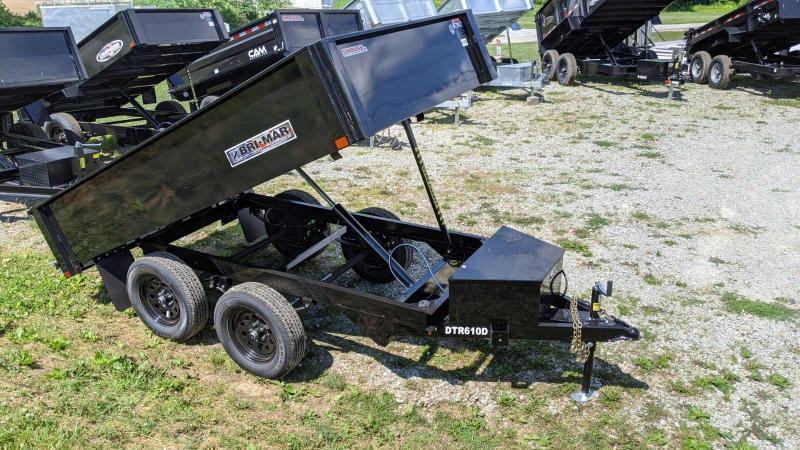 NEW 2024 BWise 6x10 Deckover Dump Trailer w/ One Piece Gate in Mount ...