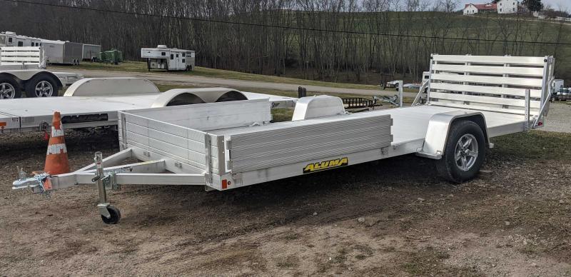 NEW 2023 Aluma 6'9" x 15 HD Utility Trailer w/ Side Ramps and Bi-Fold ...