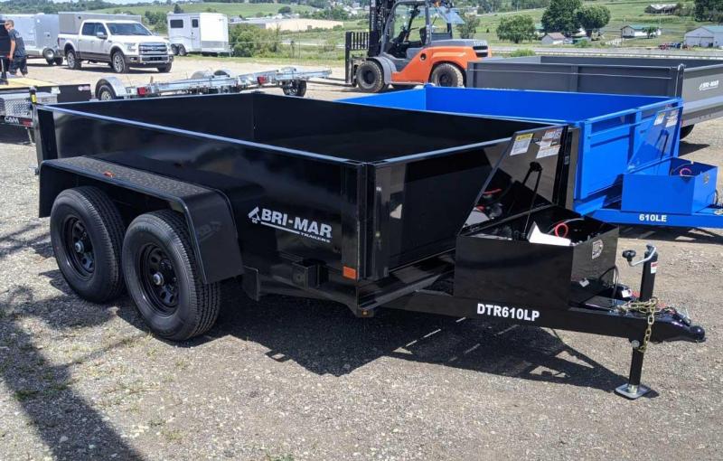 NEW 2021 Bri-Mar 6x10 Deckover Dump Trailer w/ One Piece Gate | Near Me ...