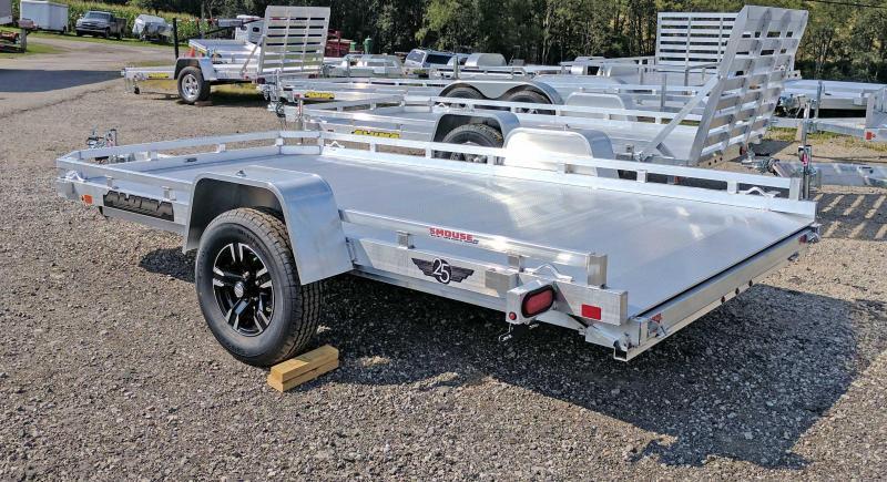 NEW 2024 Aluma 6'5" x 12 HD Utility Trailer w/ Slide Out Ramp in Mount ...