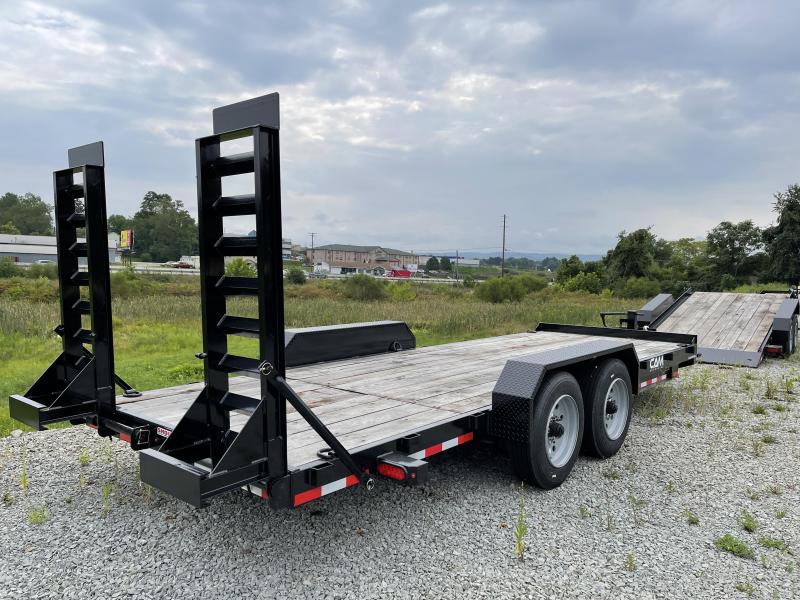 NEW 2021 CAM 20' Channel Frame Equipment Hauler w/ Stand Up Ramps in ...