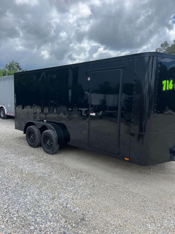 2025 Arising 7X16 TANDEM AXLE 7K LB GVWR Cargo / Enclosed Trailer WITH ...