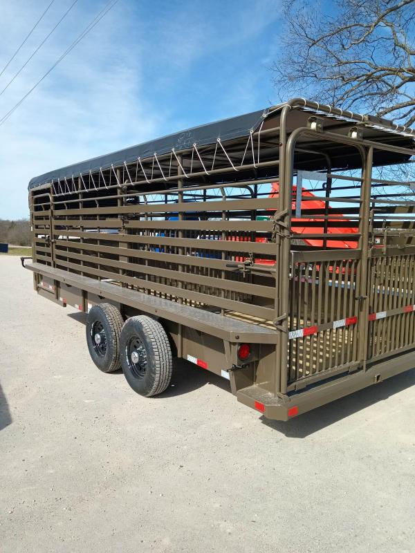 2025 Delco Trailers 20' 20' GN CATTLE TRAILER Stock / Stock Combo ...