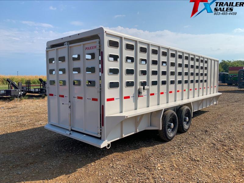 2023 Maxxim Industries 6'6"X 24' Maxxim Livestock Trailer 14K Stock ...