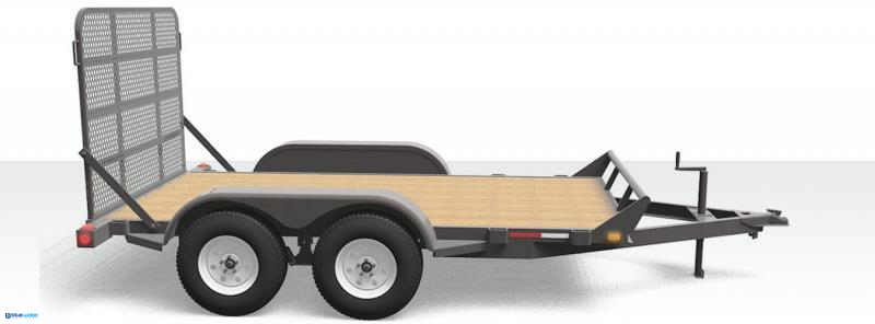 2024 Canada Trailers Mini-Tandem Flat Deck Utility Trailer 2990lbs GVWR ...