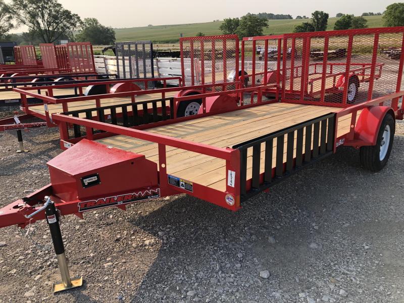 2021 TRAILERMAN RED 82X14 3K RAILSIDE ATV TRAILER in De Soto, IA ...