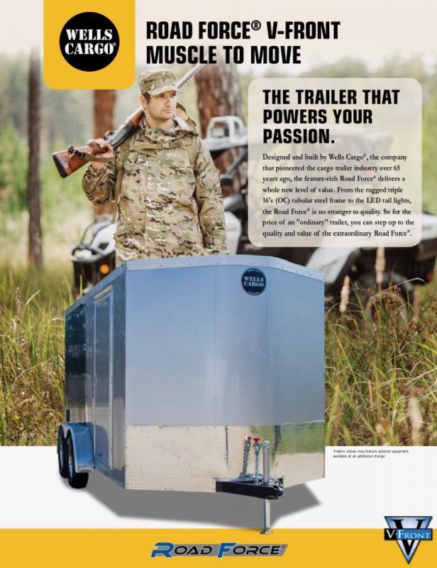 2023 Wells Cargo 7' X 14' Road Force V-Nose Enclosed Cargo Trailer in ...