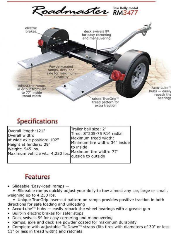 2022 Roadmaster RM3477 Tow Dolly in Tacoma, WA | Trailer Trader