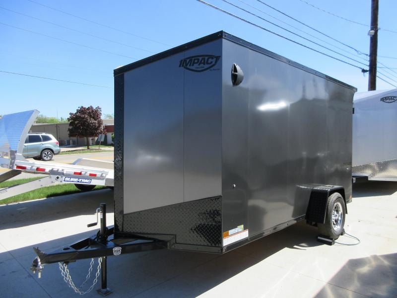 2024 Impact Trailers 6'X12' TREMOR FLAT TOP SLOPED V NOSE RAMP DOOR ...