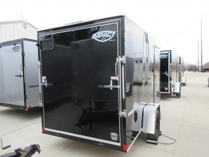 2024 Impact Trailers 6'X12' QUAKE FLAT TOP V NOSE Cargo / Enclosed ...