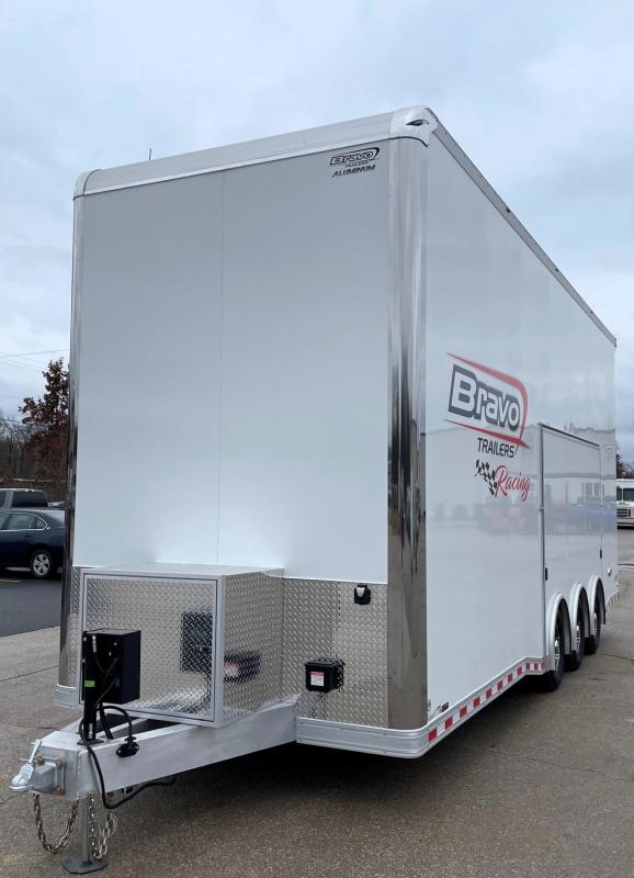 Enclosed Aluminum Stacker Car Hauler 2024 28' 14' Lift Lrg. Exit Door w ...