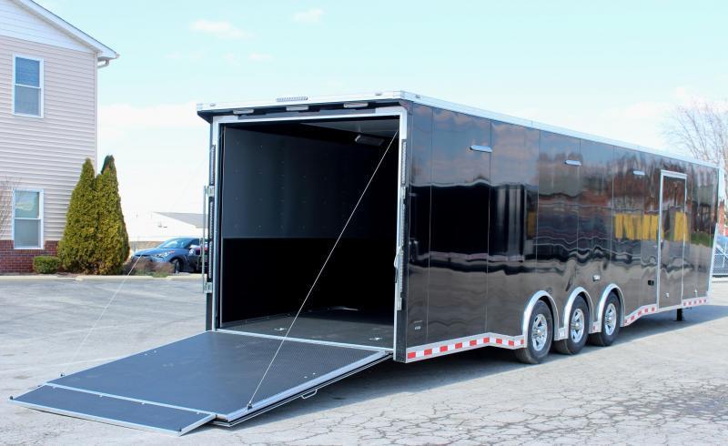40' Millennium Extreme Gooseneck Enclosed Trailer w/Tapered Nose Loaded ...