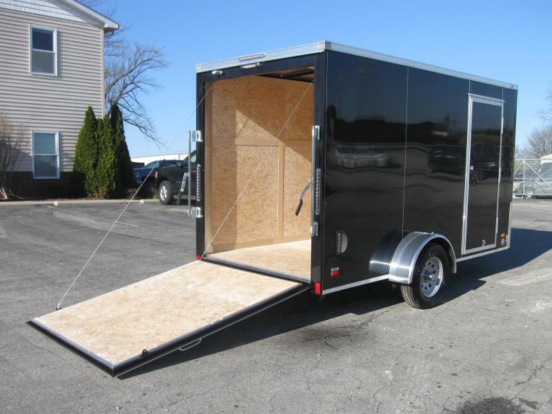 6'x12' Scout Black Cargo Trailer w/ Plus Package/6 Extra High & Free ...