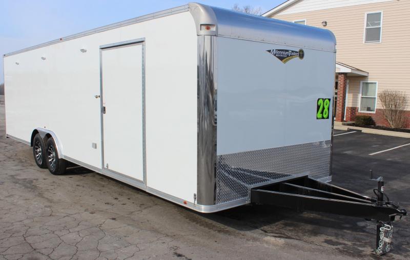 2021 28' Millennium Silver Car / Racing Trailer in Indianapolis, IN ...