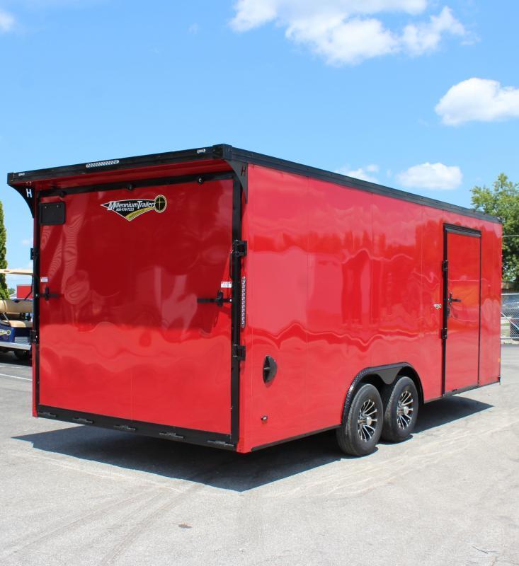 Enclosed Car Hauler 2024 20' w/Black-Out Pkg. #7162 - Millennium ...