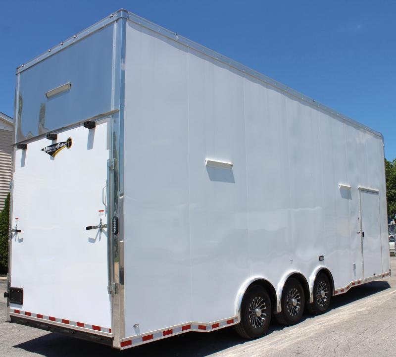 28' Stacker Race Car Trailer 3/7k Tri Spread Axles 14' Full Floor Car ...