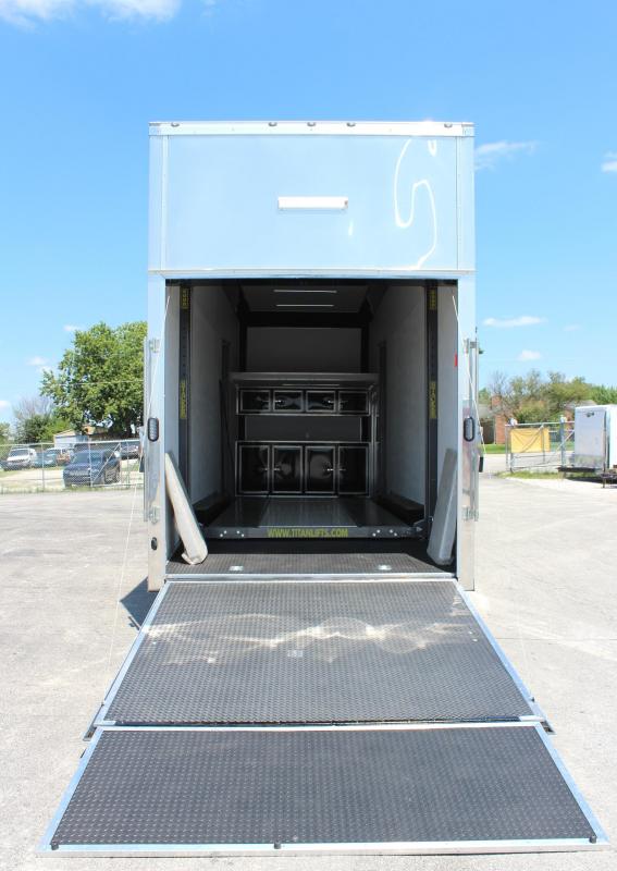 28' Stacker Race Car Trailer 3/7k Tri Spread Axles 14' Full Floor Car ...