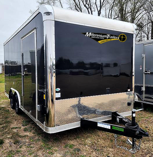 Enclosed Motorcycle Trailer 2024 18' Auto Master A/C w/Finished ...