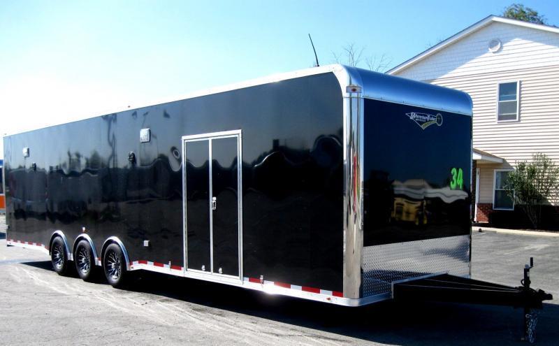 2020 34' Millennium Platinum Enclosed Race Car Trailer with Full ...