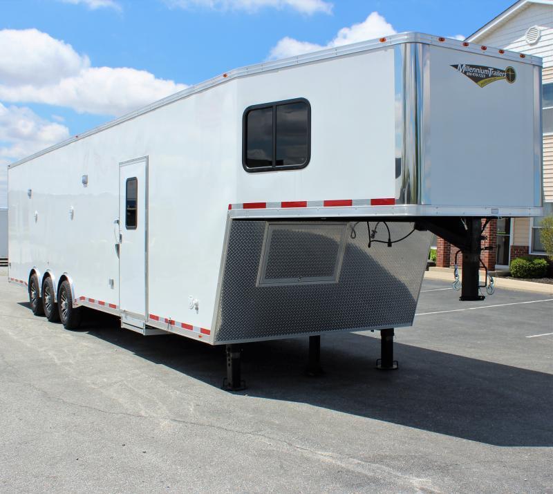 Enclosed Race Car Trailer With Mini Living Quarters 2024 40' Millennium ...